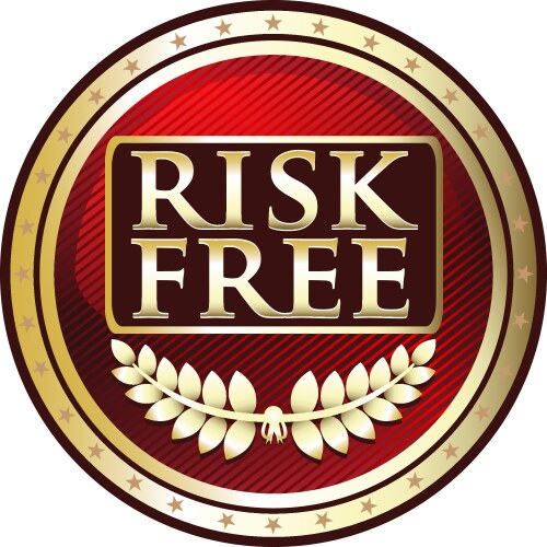 Risk free satifaction guarantee Royalty Free Vector Image