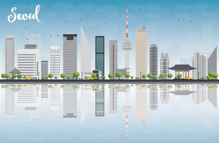 Seoul Skyline Vector Images (over 500)