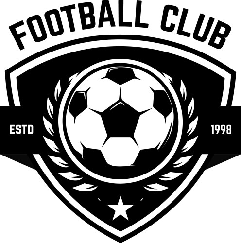 Soccer football emblems design element for logo Vector Image