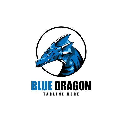 Blue Dragon Football Logo