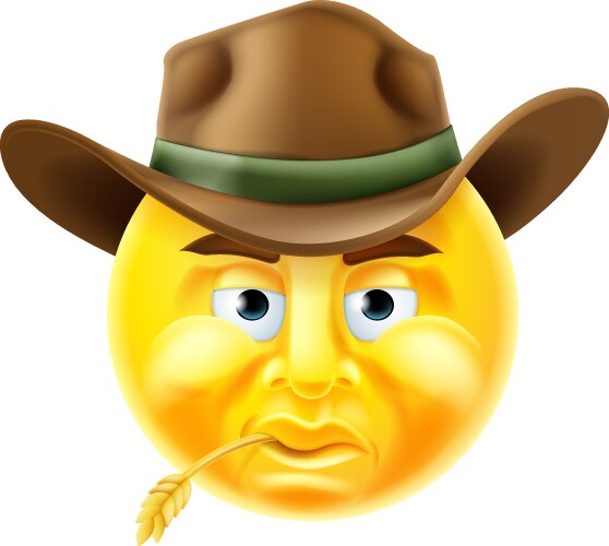 Emoticon Cowboy Emoji Vector Images (over 200)