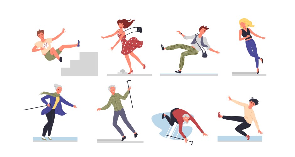 Cartoon Boy Fall Down Vector Images (over 290)