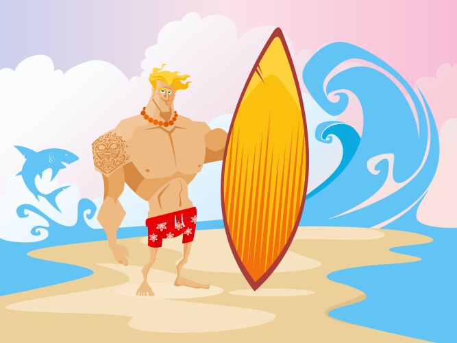 Surfer Cartoon Vector Images (over 9,200)