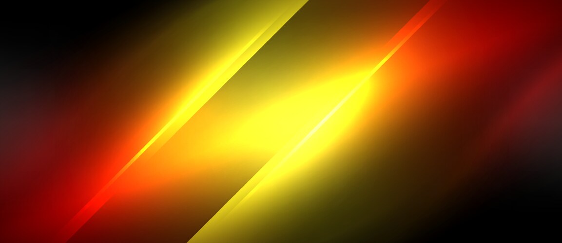 A sky full of hues red orange and yellow beams Vector Image