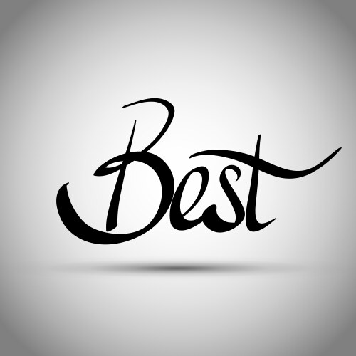 Venus hand lettering - handmade calligraphy Vector Image