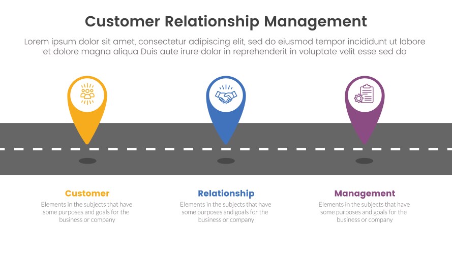 Crm customer relationship management infographic Vector Image