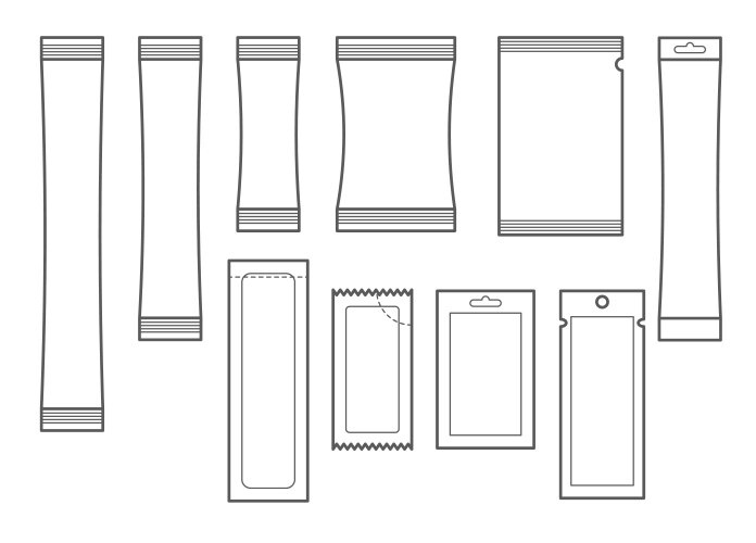 Realistic white blank template packaging stick Vector Image