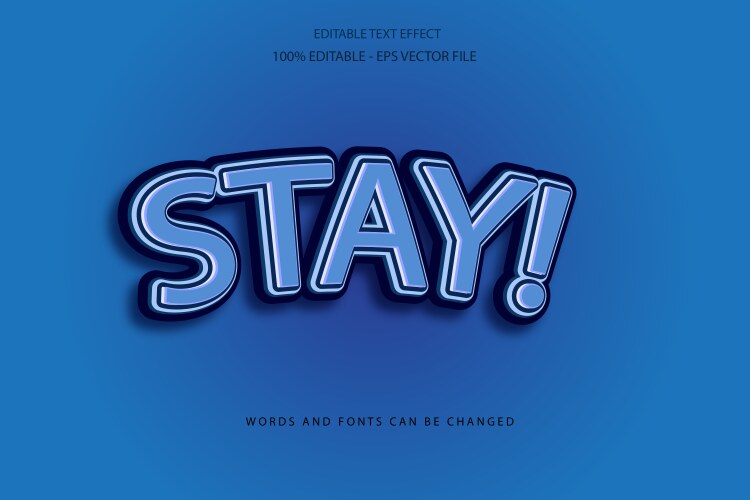 Try again editable text effect emboss cartoon Vector Image