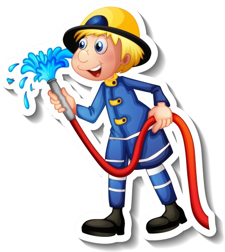 Fireman Royalty Free Vector Image - VectorStock