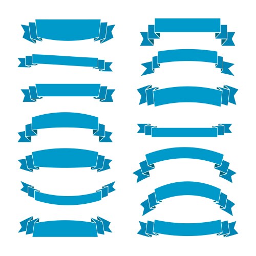 Blue banners Royalty Free Vector Image - VectorStock