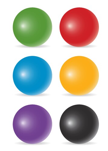 Set 3d balls Royalty Free Vector Image - VectorStock