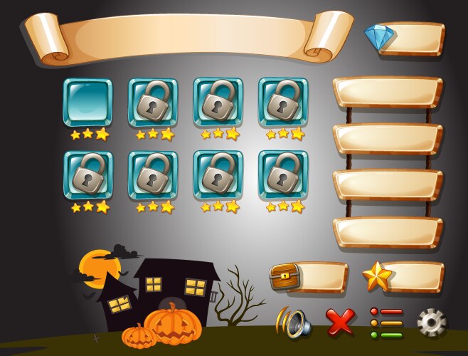 Horror Buttons Vector Images (over 9,700)