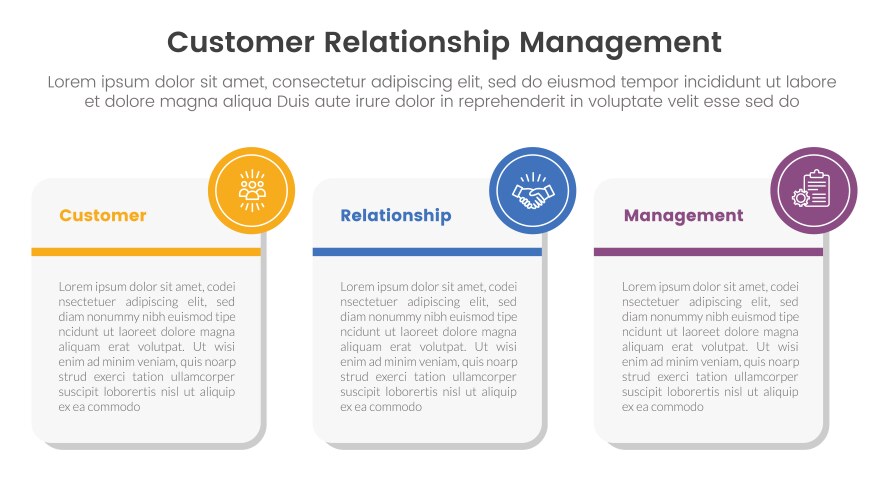 Crm customer relationship management infographic Vector Image