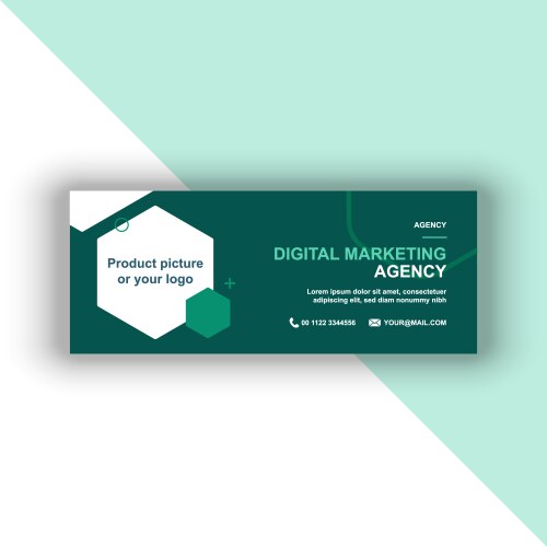 Marketing banner template Royalty Free Vector Image