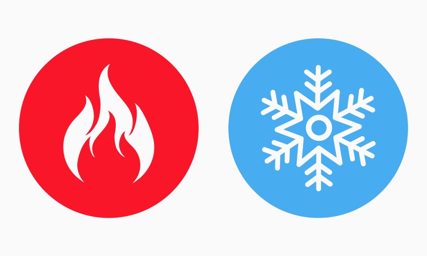 Opposite adjectives words with hot and cold Vector Image