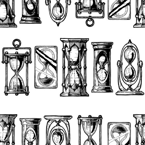 Sketch gardening seamless pattern Royalty Free Vector Image