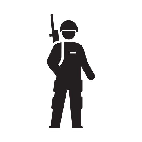 Soldier of usa armed force wearing parade uniform Vector Image