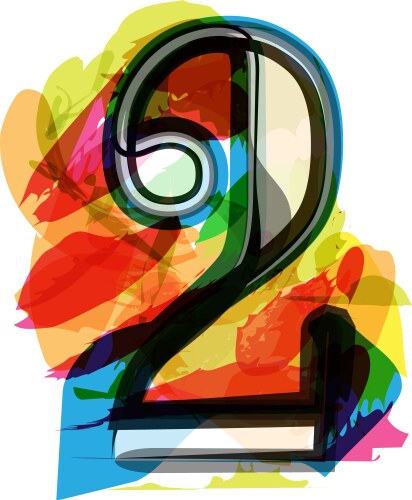 Number 2 Vector Images (over 37,000)