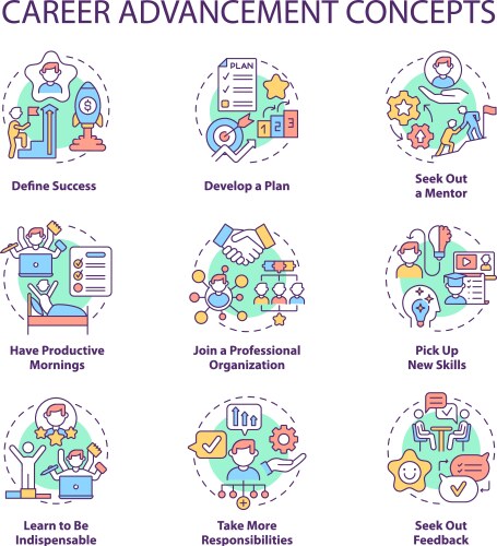 Identify career opportunities concept icon Vector Image