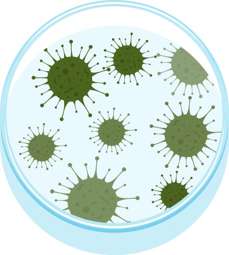 Cartoon microbes and bacteria Royalty Free Vector Image
