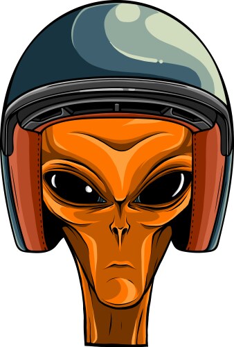 Alien head Royalty Free Vector Image - VectorStock