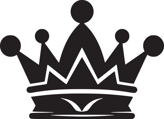 Crown - minimalist and simple silhouette Vector Image