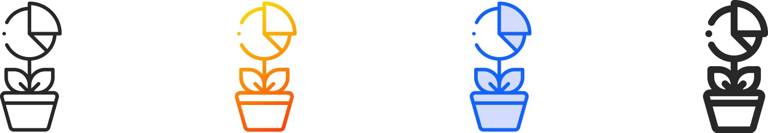 Automatic iconthin linear gradient blue stroke Vector Image