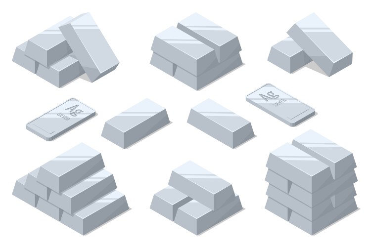Silver ingot Vector Images & Graphics for Commercial Use | VectorStock