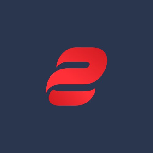 Letter e smile logo icon design template elements Vector Image