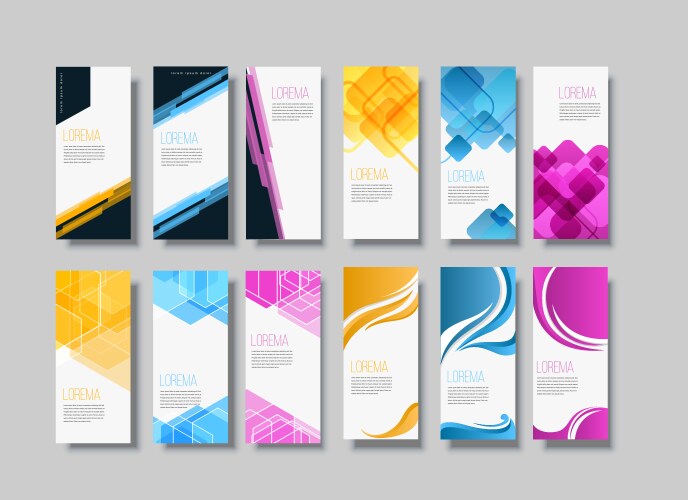 Creative roll up banner design template Royalty Free Vector