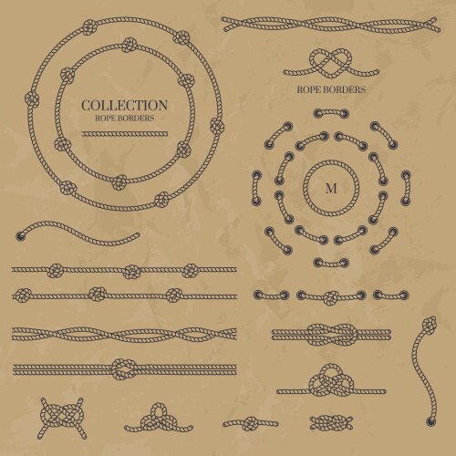 Set of monograms and borders Royalty Free Vector Image