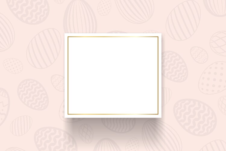 Happy easter pastel pink pattern background Vector Image