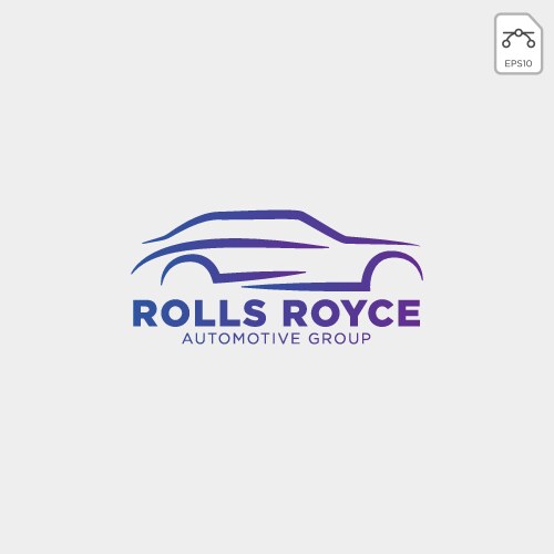 Creative and modern car logo design Royalty Free Vector