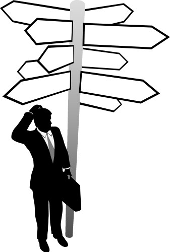 Arrows and giving directions Royalty Free Vector Image