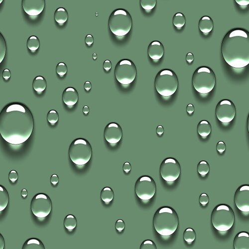Water transparent drops seamless pattern Vector Image