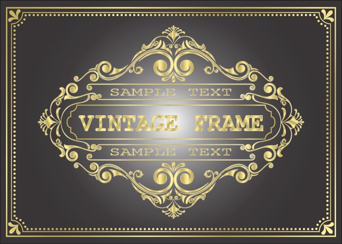 Vintage frame Royalty Free Vector Image - VectorStock