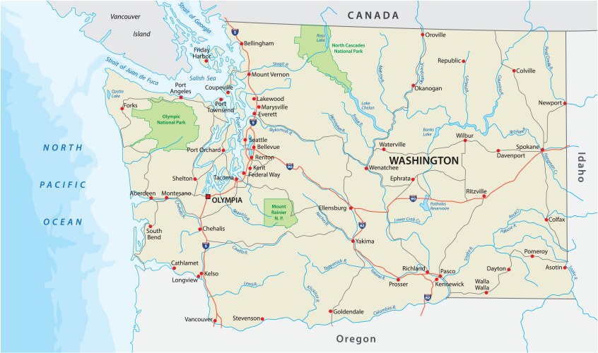 Us interstate highway map Royalty Free Vector Image