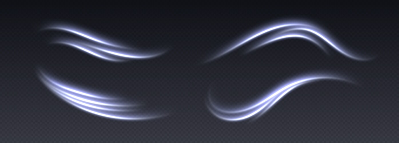 Cold wind air streams realistic winter breath Vector Image