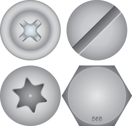 Screw Heads Vector Images (over 4,900)
