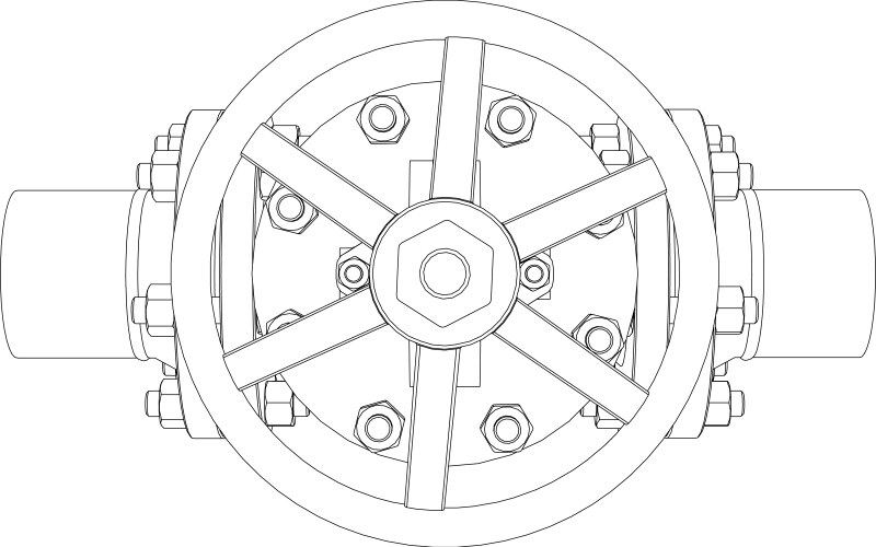 Ripe cut segmented watermelon top view doodle Vector Image