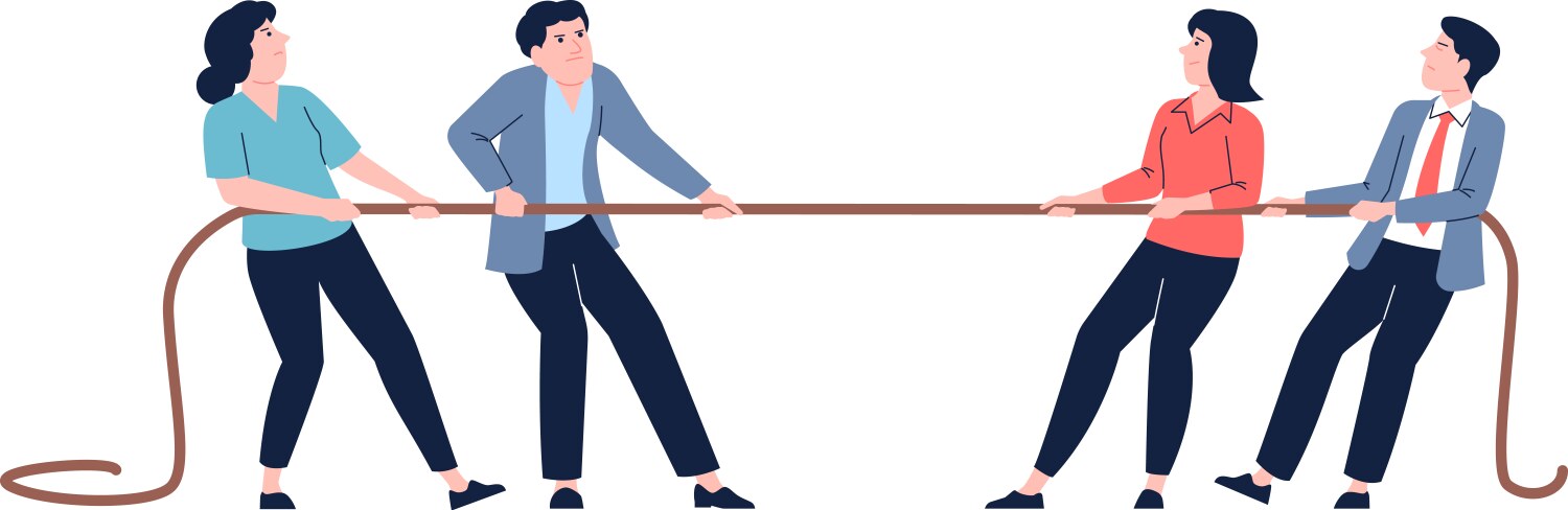 Rope Pulling Cartoon Vector Images (over 1,300)