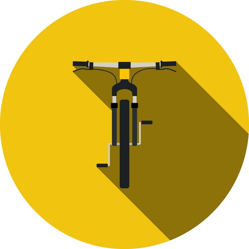 Bike icon front view Royalty Free Vector Image
