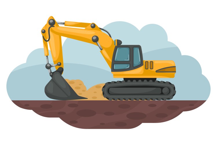 Backhoe Cartoon Vector Images (over 690)