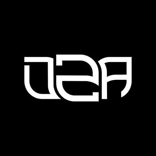 Dza logo design simple and modern – Royalty-Free Vector | VectorStock