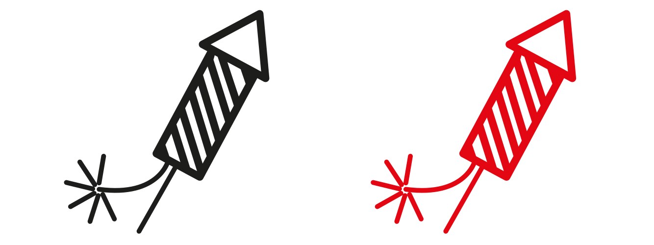 Firework Crackers Outline Vector Images (over 540)