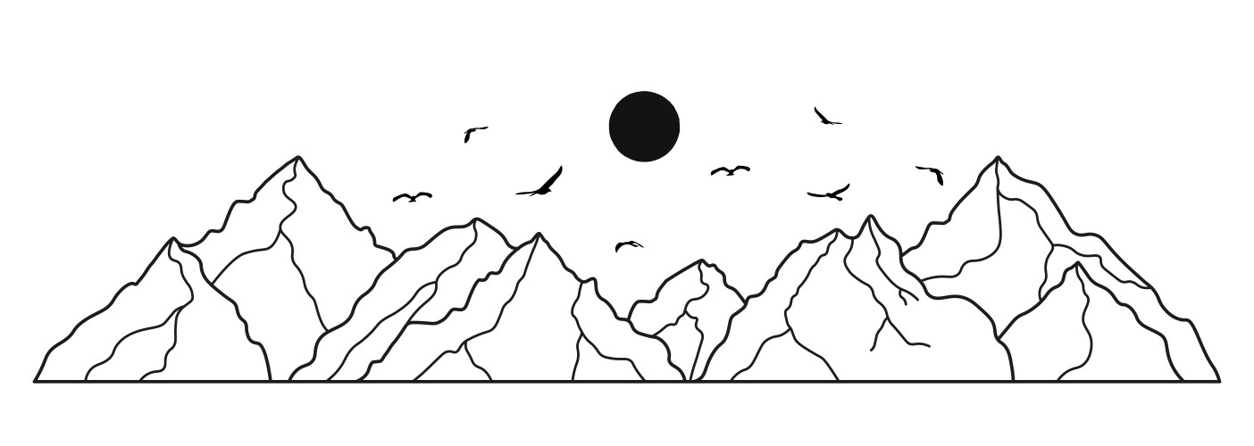 Sunset Outline Vector Images (over 19,000)
