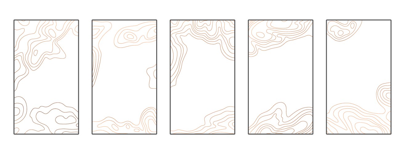 Topographic map patterns topography line Vector Image