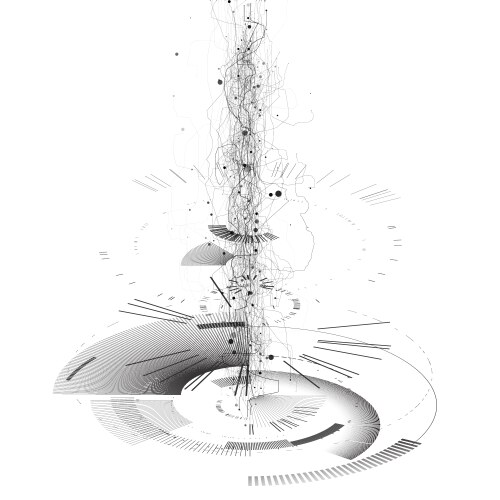 Abstract tech design background Royalty Free Vector Image