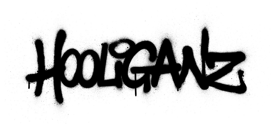 Graffiti flashback word sprayed in black over Vector Image