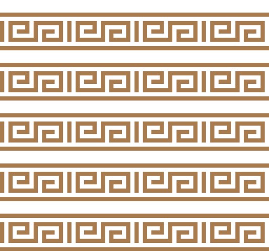 Greek key typical egyptian assyrian and Royalty Free Vector